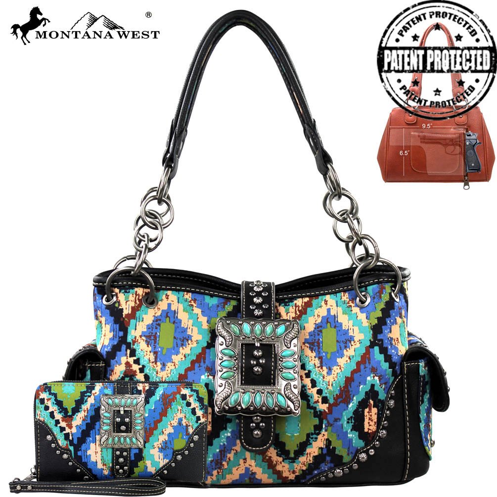 Hw Mw132g 8085 Montana West Aztec Collection Set Turquoise