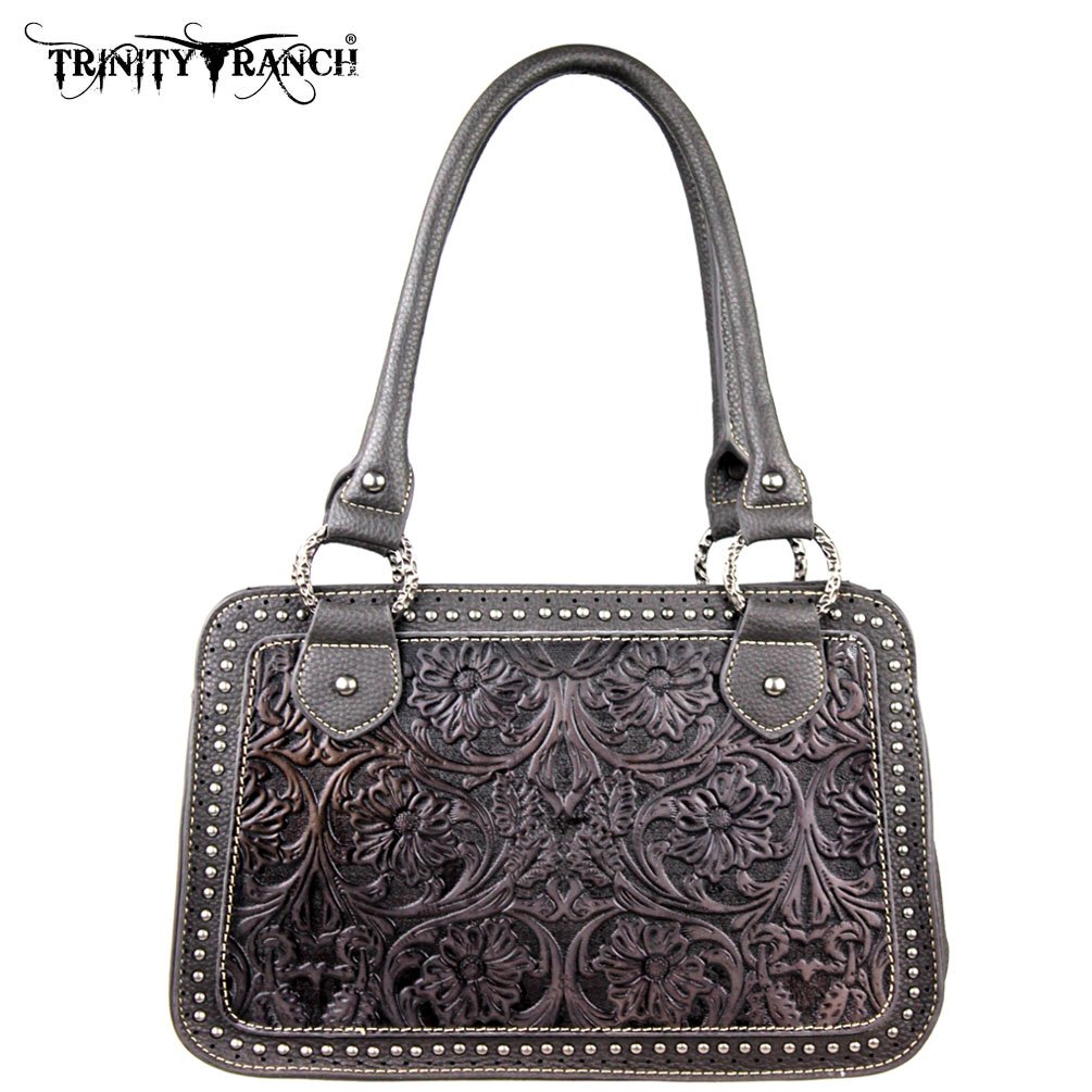 TR18-L8247 Montana West Trinity Ranch Tooled Design Collection Handbag ...