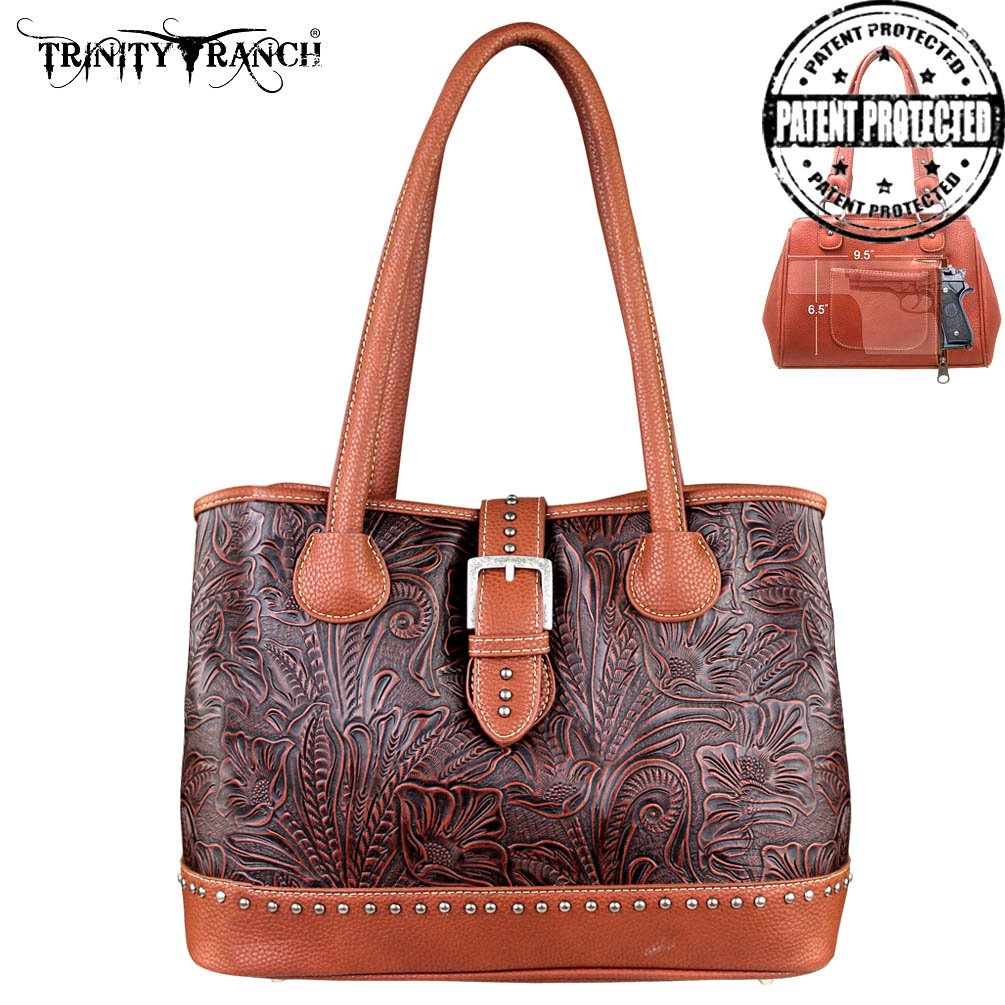 TR24G-L8563 Montana West Trinity Ranch Tooled Concealed Handgun ...